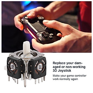 5 Pcs Analog Stick 3D Joystick Module Replacement for Xbox 360 Controller Gamepad Replacement Plug and Play