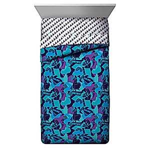 Jay Franco Fortnite Llama Geo 4 Piece Twin Bed Set - Includes Reversible Comforter & Sheet Set - Super Soft Fade Resistant Microfiber (Official Fortnite Product)