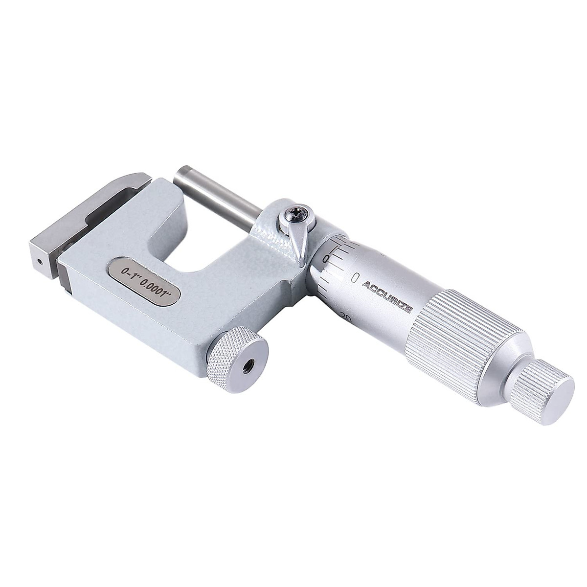 Accusize Industrial Tools 0-1'' x 0.0001'' Multi Anvil Micrometer in Fitted Box, P101-S100