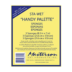 Masterson Sta-Wet Handy Palette, 3 Pack