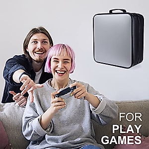 TIMCORR CD Case DVD Storage Case: 432 Capacity Hard Plastic DVD Case Holder Organizer Portable CD Wallet Binder Disc Holder Folder Blu Ray Album Sleeves for Car Home Travel | Audio Music (Grey)