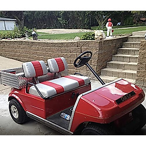 Club Car Pre-2000 "STAPLE ON" Golf Cart Seat Cover (2 Stripe)