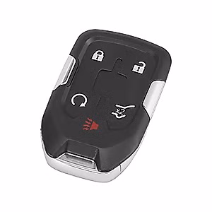 X AUTOHAUX HYQ1AA 315MHzReplacement Keyless Entry Remote Start Smart Car Key Fob for GMC Terrain 2018 2019 2020 2021 2022 13584502 5 Key Button with Door Key