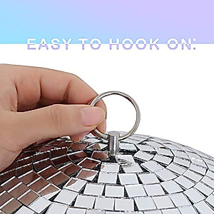 NuLink 12" Disco Light Mirror Ball with Hanging Ring
