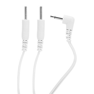 Sonew 10pcs / Bag DC 2.5mm 1.2m 2?in?1 Pin Type Electrode Lead Wires Cable, Compatible Lead Wires for TENS Unit Physiotherapy Machine