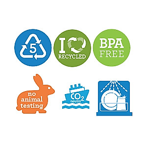 Preserve Cutting Board made from 100% Recycled #5 plastic, BPA Free