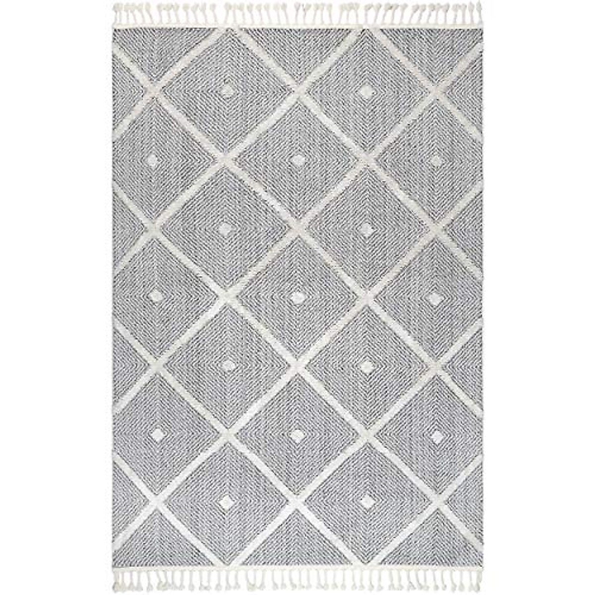 nuLOOM Deyton Diamond Area Rug, 3' x 5', Grey