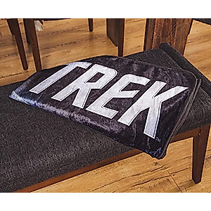Star Trek: The Original Series USS Enterprise Plush Throw Blanket | Soft Fleece Blanket Cover, Cozy Sherpa Wrap For Sofa And Bed, Home Decor Room Essentials | Gifts And Collectibles | 45 x 60 Inches