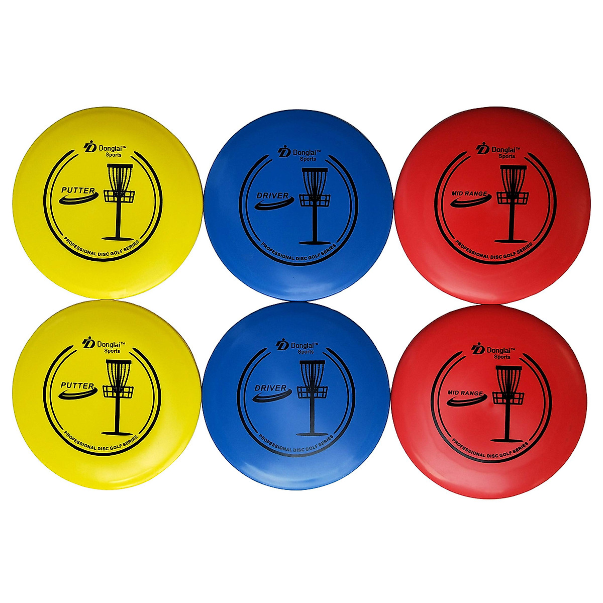 DDonglai Disc Golf Starter Set/Disc Golf Beginner Set, Included 2X Driver, 2xMid-Range, 2xPutter, Carry Bag, Towel and Mini Marker,Disc Golf Beginner Set