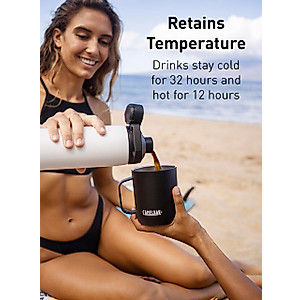 CamelBak Chute Mag 32oz Vacuum Insulated Stainless Steel Water Bottle, Black