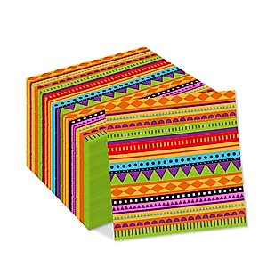40Pcs Mexican Fiesta Paper Napkins Mexico Cactus Colorful Disposable Lunch Dinner Paper Napkin Set Mexican Fiesta Tableware Birthday Baby Shower Party Supplies