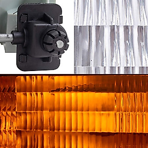 Brock Replacement 6 Piece Set Headlights, Corner and Side Park Signal Lights Compatible with F2TZ13008B F2TZ13008A F2TZ15A201D F2TZ15A201C