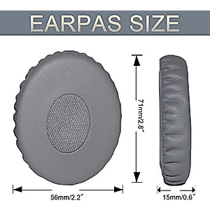 Replacement OE2 Ear Pads Earpads Cushion Ear Cups Compatible with Bose OE2 OE2i Soundtrue SoundLink On-Ear Headphones (Grey)