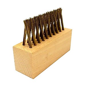 Sweda Push Broom Head Replacement, Hardwood Block Brush with Wire Bristles, Best for Cleaning Driveways, Patios, Concrete Surface, Pools, 13415-L1890