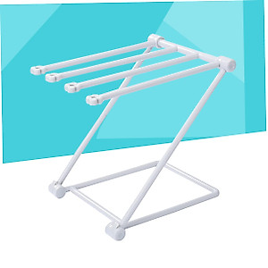 SHOWERORO Kitchen Washcloths Rack Kitchen Towel Stand Hand Towel Holder Kitchen Dish Cloth Rack Countertops Towel Rack Vanities Towel Holder Dishcloth Drying Rack No Punching Bowl Cloth