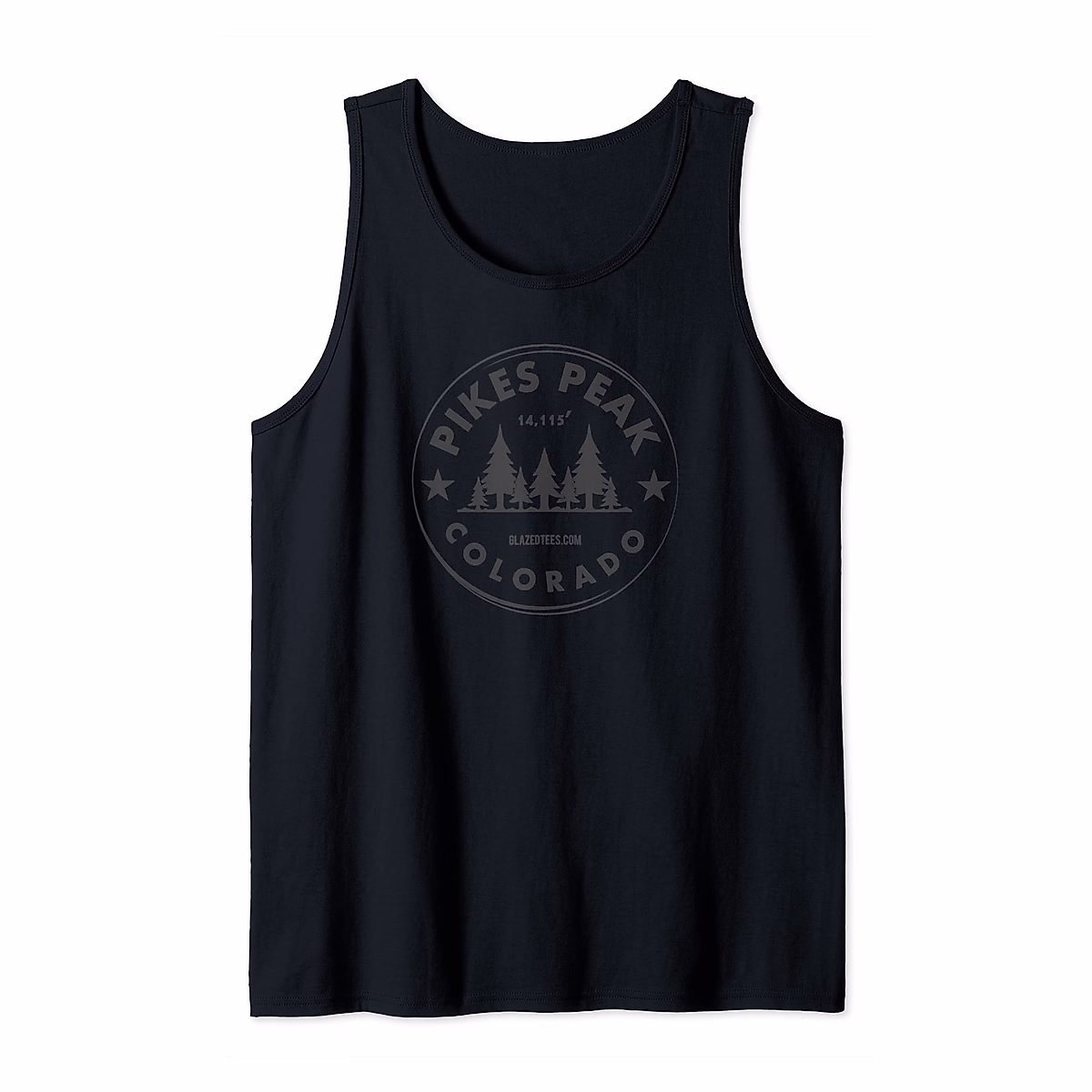 Pikes Peak Colorado - Mountain Forest CO Blackout Tank Top