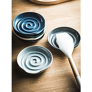 Cormomu Spoon Holder, Ceramic Spoon Rest for Stove Top, Utensil Holder for Spatula, Coffee Spoon, Spoon Cradle, Kitchen Accessories for Stove, Christmas Gifts, White