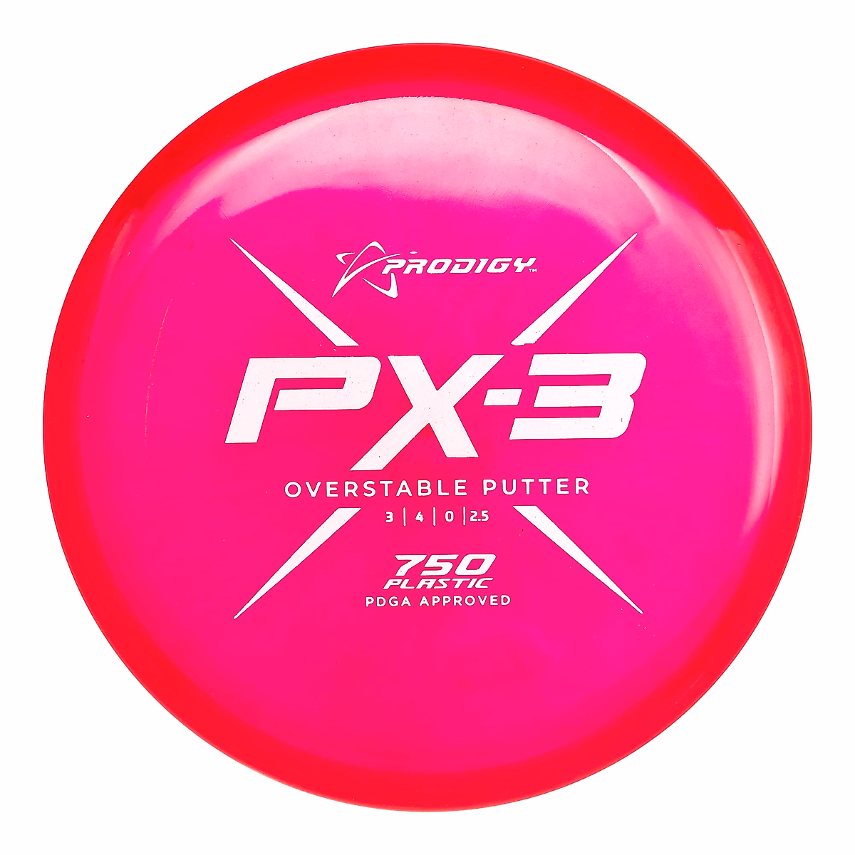 Prodigy Disc 750 PX-3 | Stable Disc Golf Putter & Approach Disc | Extremely Durable 750 Plastic | Great for Driving & Approach Shots | Beaded for Added Stability | Colors May Vary (170-174g)