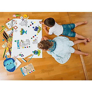 The Dreidel Company Hanukkah Suncatcher, Stained Glass Look, Chanuka Decorations, Paint Your Own Menorah and Dreidel, Fun and Educational (Single)