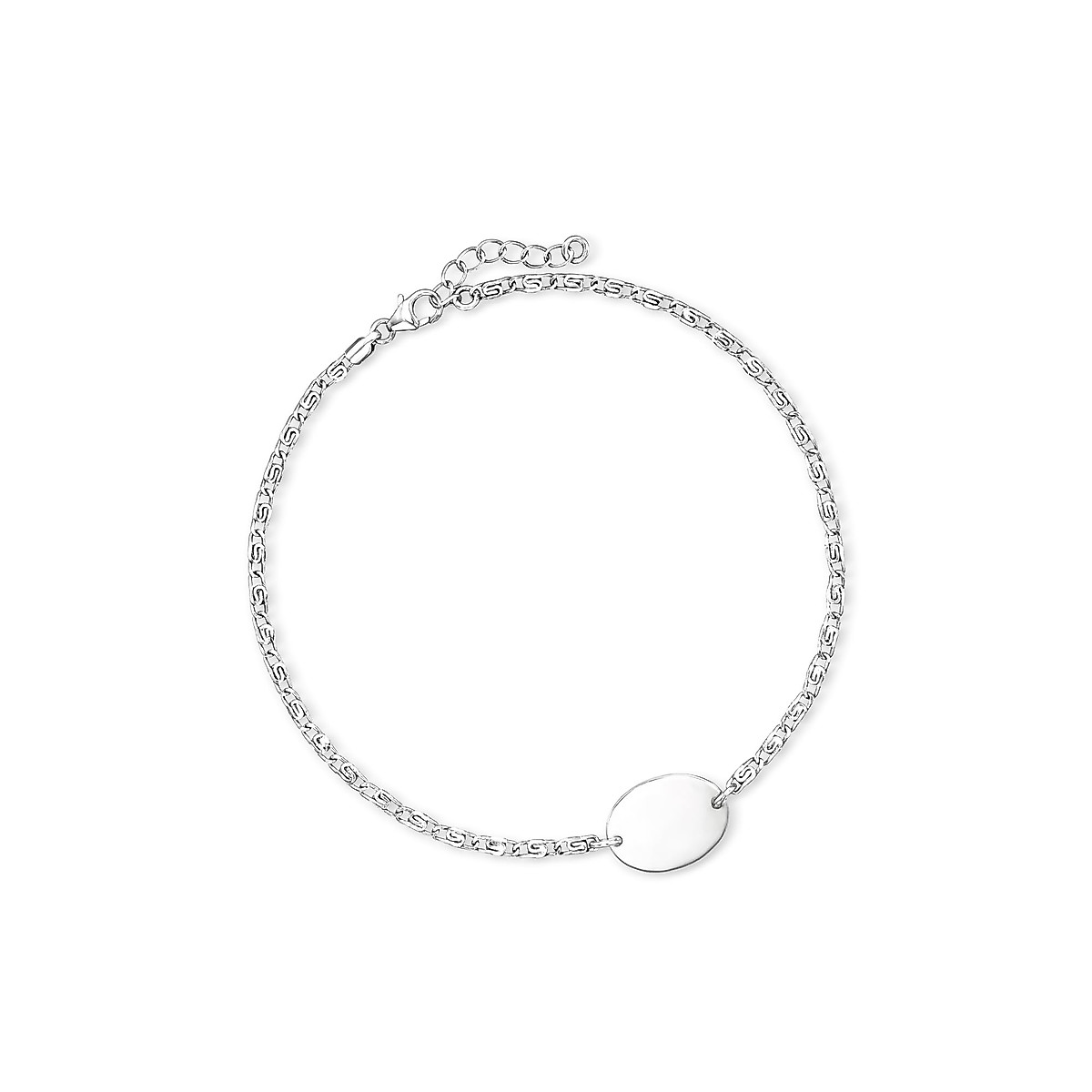 Ross-Simons Single-Initial - Sterling Silver Anklet. 9 inches