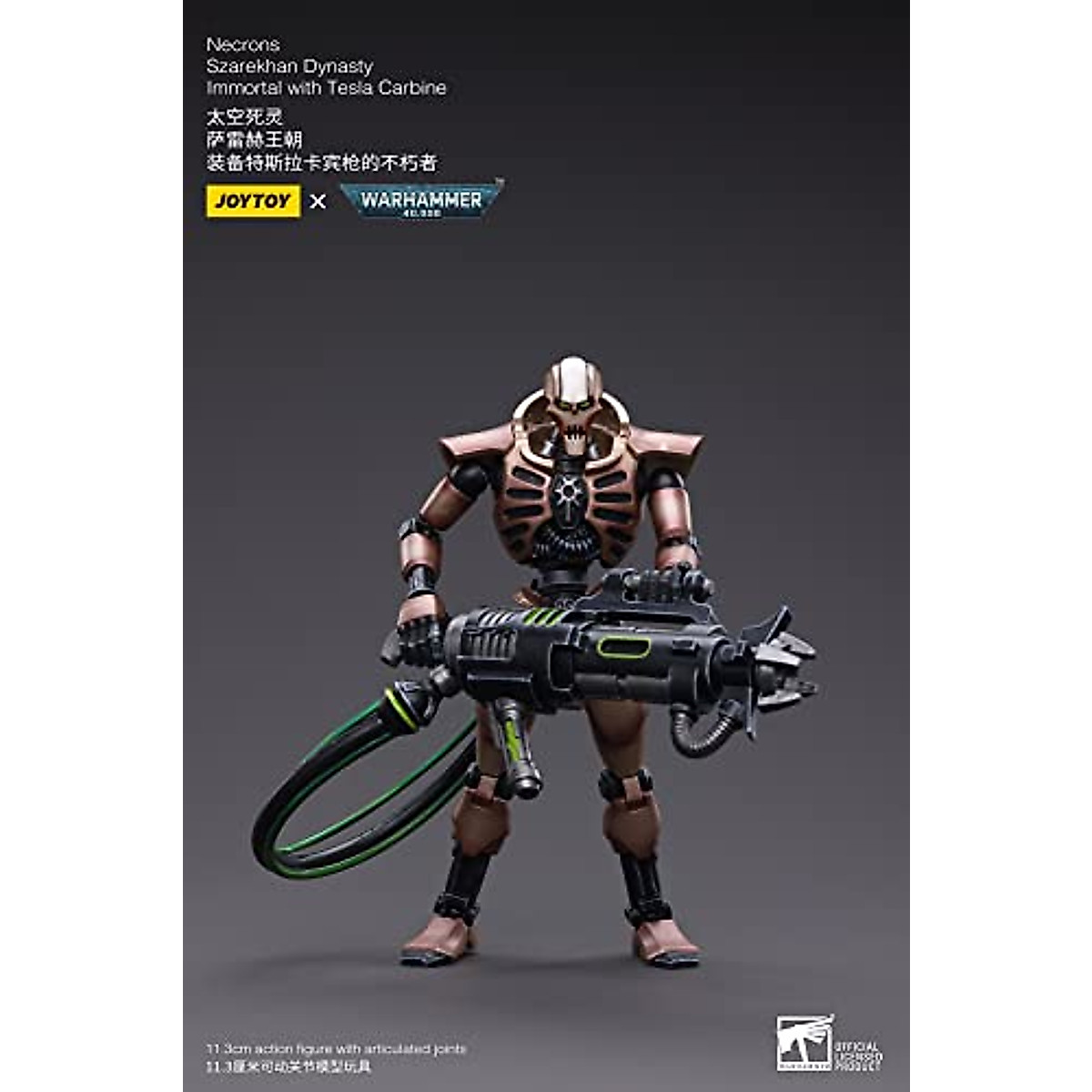 JoyToy Warhammer 40k: Necrons Szarekhan Dynasty Tesla Carbine 1:18 Scale Action Figure