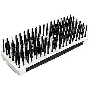 Amazon Basics 6 x 19 Soft Grip, Carbon Steel, Block Wire Brush with Pole Thread, Black, yellow