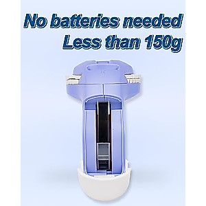 Msudoku Embossing Label Maker Machine with Tapes, 3D Embosser Gift, Portable Handheld Embosser Machine with 6 Rolls Embossed Label for Craft Cupboard and Other Home DIY Use, Purple Labeler