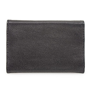 Buckle Down Disney Wallet, Foldover, Minnie Mouse Polka Dot Bow Embossed, Black, Vegan Leather