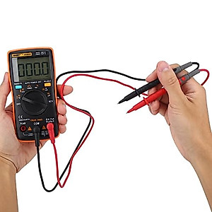 Oumefar Portable Digital Electrical Multimeter, AN8009 Digital Multimeter Auto Range True RMS AC/DC Voltage Electronic Meter Testing Measuring Tools