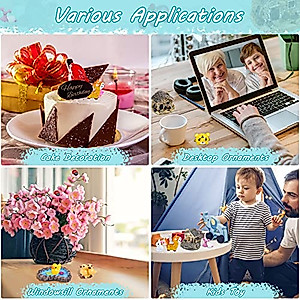 Modacraft 200Pcs Miniature Fairy Garden Accessories Including 100Pcs Fixed Pins, Fairy Garden Kit Fairy House Animal Figurines Mini Landscape for Garden Dollhouse Potted Plant Bonsai Terrarium Décor