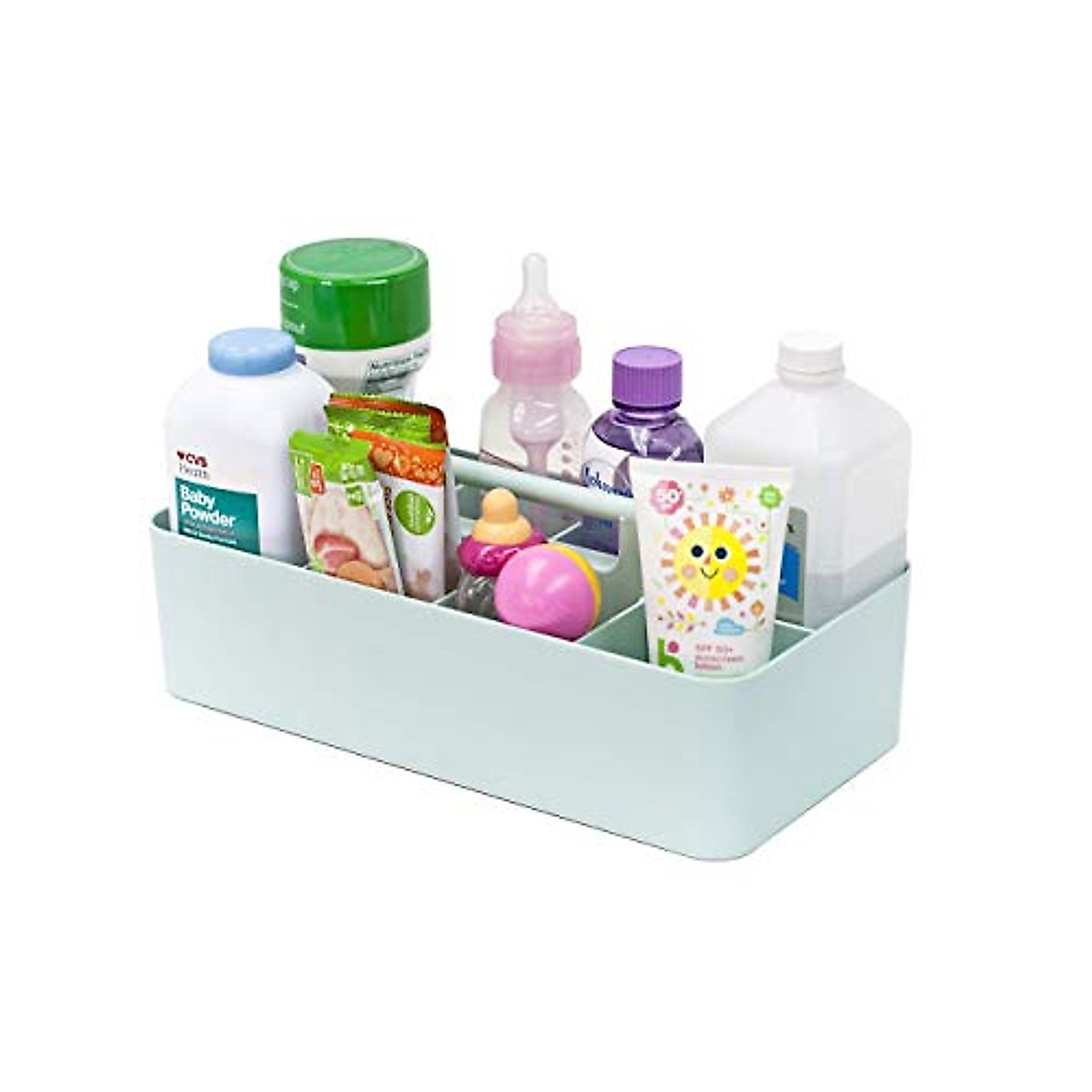 Enjoy Organizer -Large Portable Caddy, DIY Dividers, 8 Compartments, Office Supplies Organizer, Simple, Portable Basket with Handle Storage Organizer Modern,Endless Multi Use -Made in USA