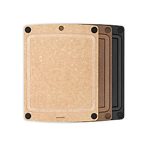 Epicurean All-In- One Cutting Board with Slip Feet and Juice Groove, 19.5-Inch × 14.5-Inch, Nutmeg/Brown