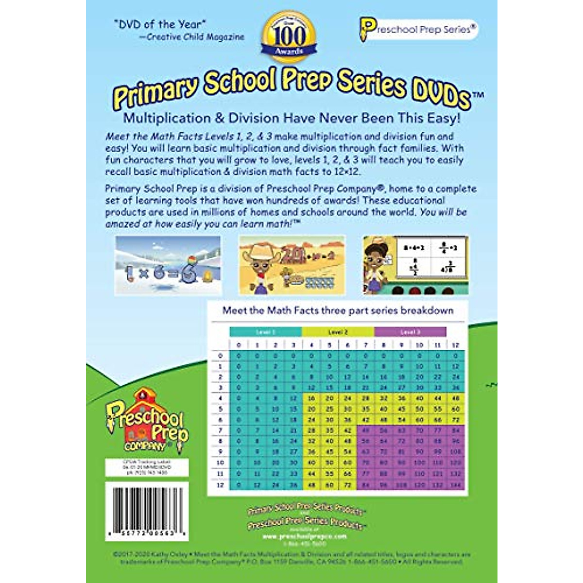 Meet the Math Facts Multiplication & Division - 3 DVD Boxed Set