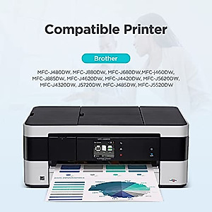 Yocare LC203XL Ink Cartridges Compatible with Brother LC203 XL High Yield Cartridges to use with MFC-J480DW MFC-J880DW MFC-J4420DW MFC-J680DW MFC-J885DW (4 Black, 2 Cyan, 2 Magenta, 2 Yellow 10 Pack)