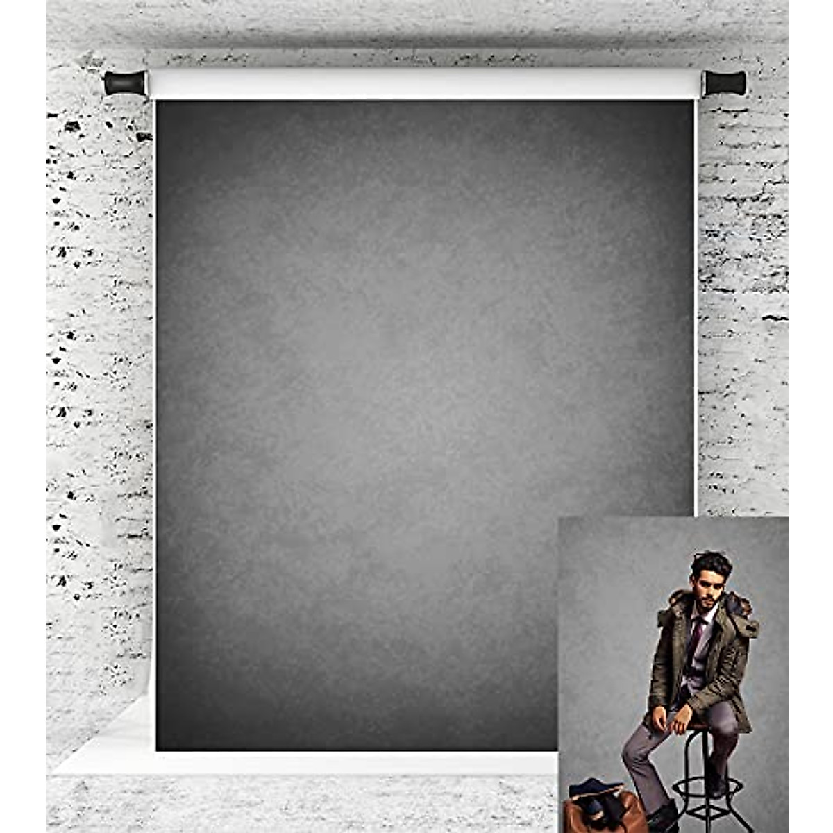 Kate 5x7ft Grey Backdrop for Headshots Portrait Backdrop Gray Background for Photography Photo Studio Props