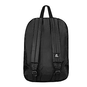 Everest Multi-Compartment Daypack with Laptop Pocket, Black, One Size