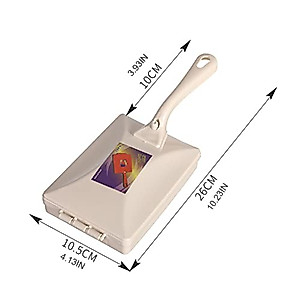 PURPLELILY Hair Collector Roller Cleaning Brush Waste Paper Chip Wiper Brush For Floor Carpet Slipping Cleaner Sweeping