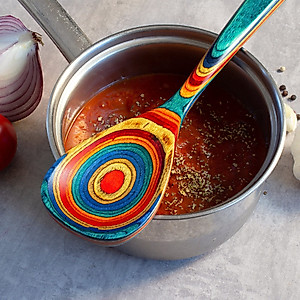 Baltique Montego Bay Collection 12-1/2" Wooden Cooking Spoon, Safe for Nonstick