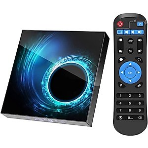 Android 10.0 TV Box, Android Box 4GB RAM 64GB ROM H616 Quad-Core 64-bit 2.4G/5G Dual WiFi 10/100M Ethernet, Support H.265/3D/6K Ultra HD/BT 5.0/HDMI 2.0 Smart TV Box
