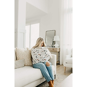 Copper Pearl Multi-Use Cover: Car Seat Covers, Nursing Cover, and Stroller Cover for Sun - Stretchy Fabric, All-Season Use, Stylish Designs, Easy Access for Moms - Jo