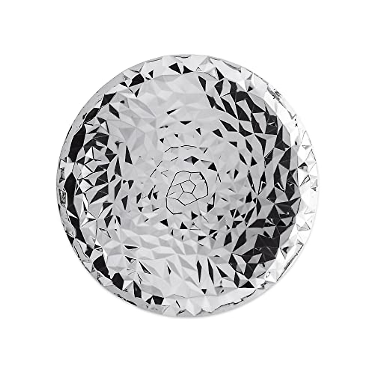 Alessi "Joy n 3" Round Tray in 18/10 Stainless Steel Mirror Polished, Silver