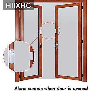 Hiistar Personal Security Window & Door Alarm Bell | Wireless Sensor Door Window Burglar Alarm | Pack of 10