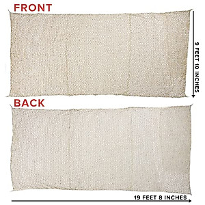 CamoSystems Premium Series Camouflage Military Spec Net with Mesh Netting Attached, Large, 9'10" x 19'8", Desert - Light Tan/Tan