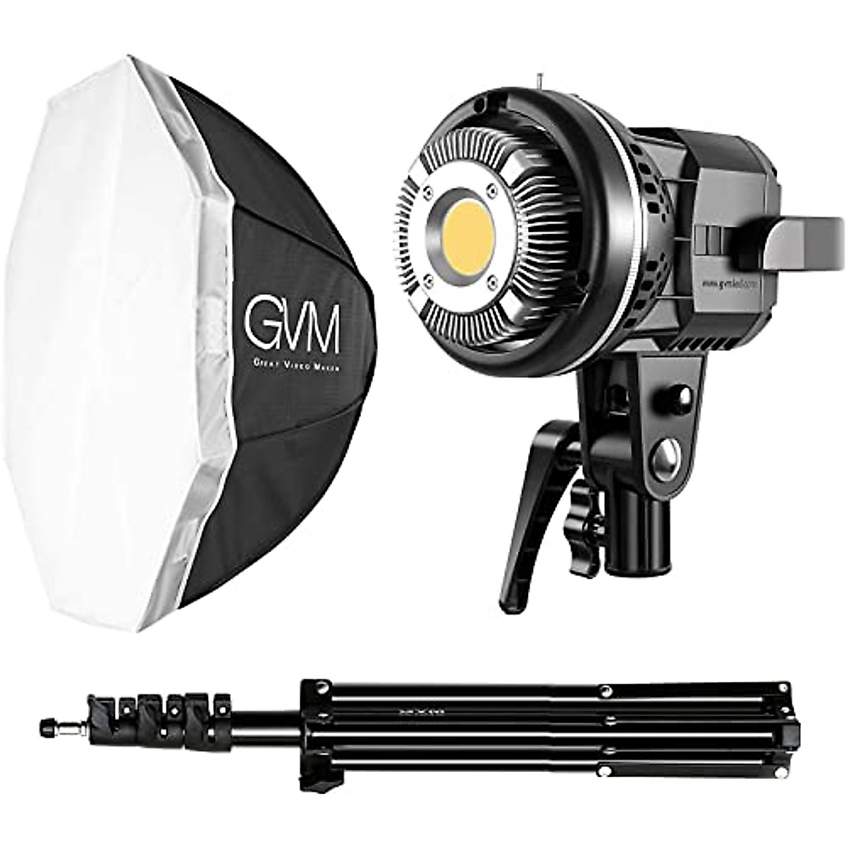 GVM 80W Softbox Lighting Kit with APP Control, Professional Studio Photography Lighting with Digital Display, LED Video Light Color Temperature 5600K and CRI 97+ for Portrait Product Fashion Shoot