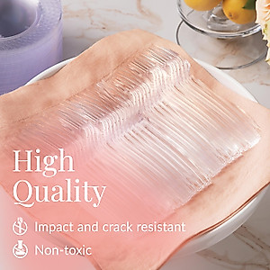 Prestee 100 Clear Plastic Forks, Plastic Forks Heavy Duty, Clear Forks Silverware, Plastic Cutlery, Disposable Forks Pack, Bulk Disposable Flatware, Plastic Utensils Set, Disposable Silverware Cutlery
