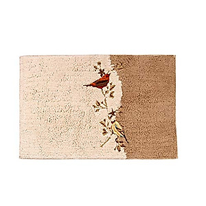Avanti Linens - 11984JIVR Gilded Birds, Bath Rug, Ivory