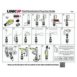LINKUP - RJ45 Connectors Cat6A (12 Pack) Shielded Zinc-Alloy Housing Modular Termination Plug | 10G Easy Internet Tool Free Plugs | for Cat6A up to 22AWG Solid Bulk S/FTP Ethernet Cable [Black]