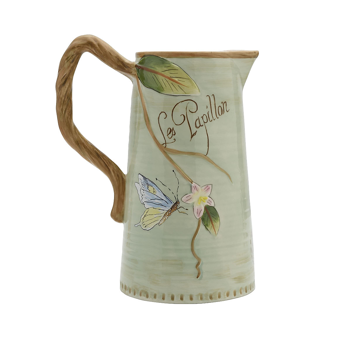 Fitz & Floyd Fitz and Floyd Toulouse Pitcher, 2 1/2-Quart, Green