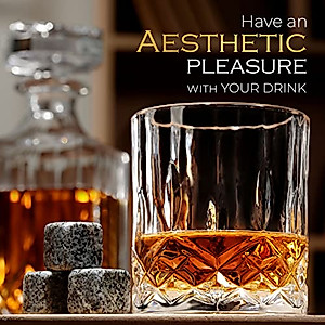 Luxury Gift For Men – Whiskey Decanter Set For Beloved Husband Or Dad Birthday Gift – 4 Whiskey Glasses And Decanter Set Is a Great Gift Idea for Whisky, Bourbon, or Scotch lovers