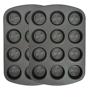Taste of Home® Set of 2-12-cup Non-Stick Metal Muffin Pan